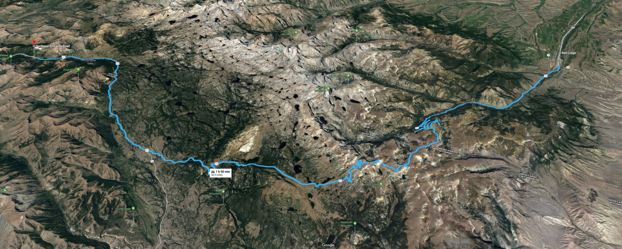 The Beartooth Highway in Wyoming/Montana